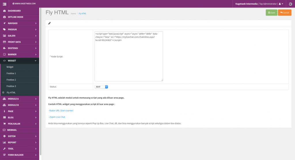 CARA MEMBUAT LIVE CHAT DI WEBSITE